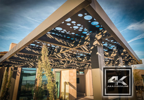 Laser Cut Soleil Panels for Pergolas // Los Angeles - Patio Covered
