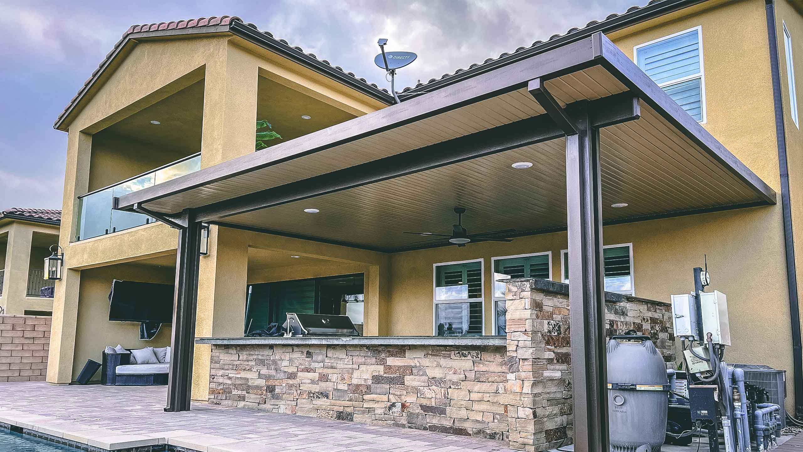 Alumawood Newport Pergola in Los Angeles - Patio Covered
